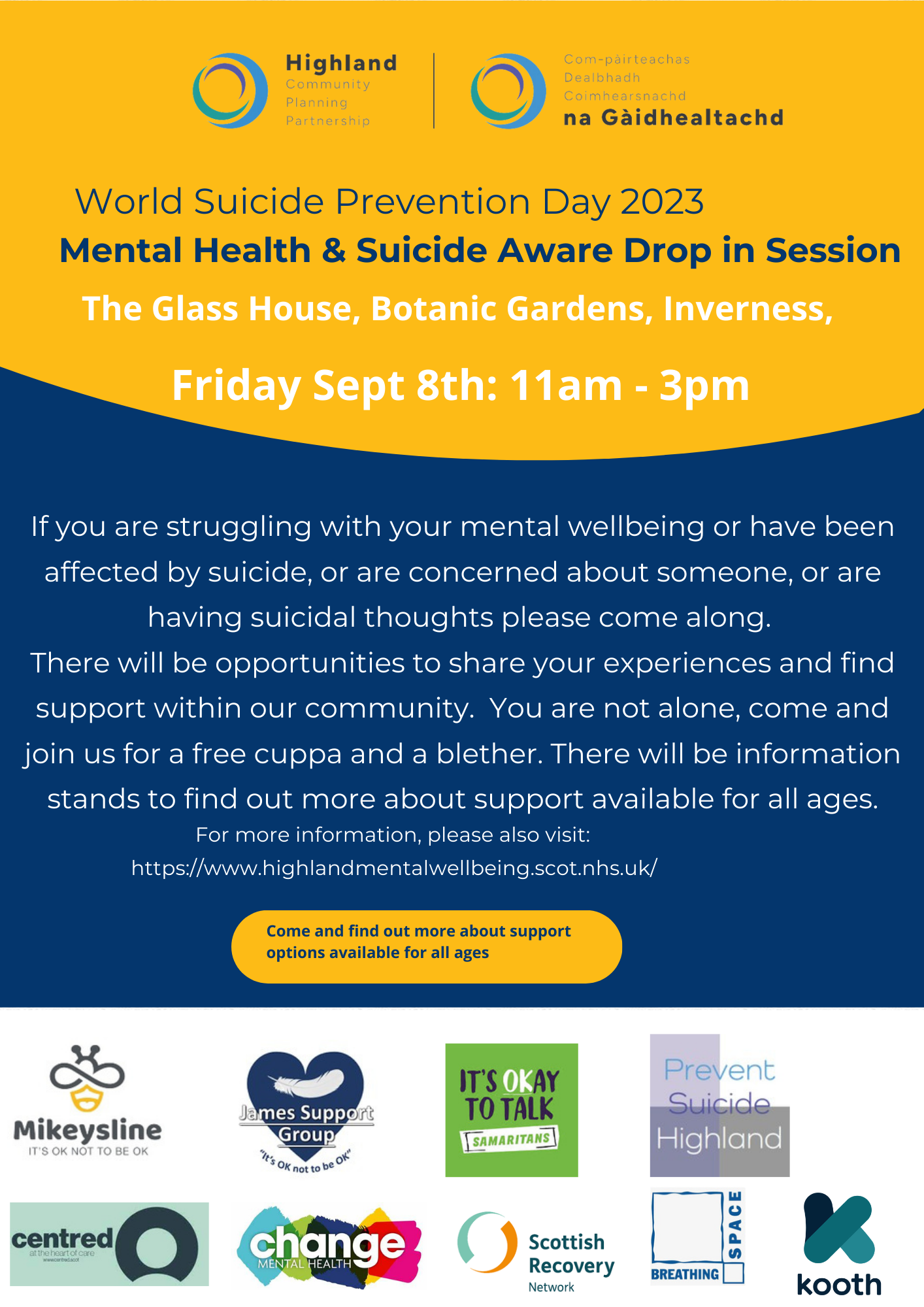 World Suicide Prevention Day – Highland Mental Wellbeing